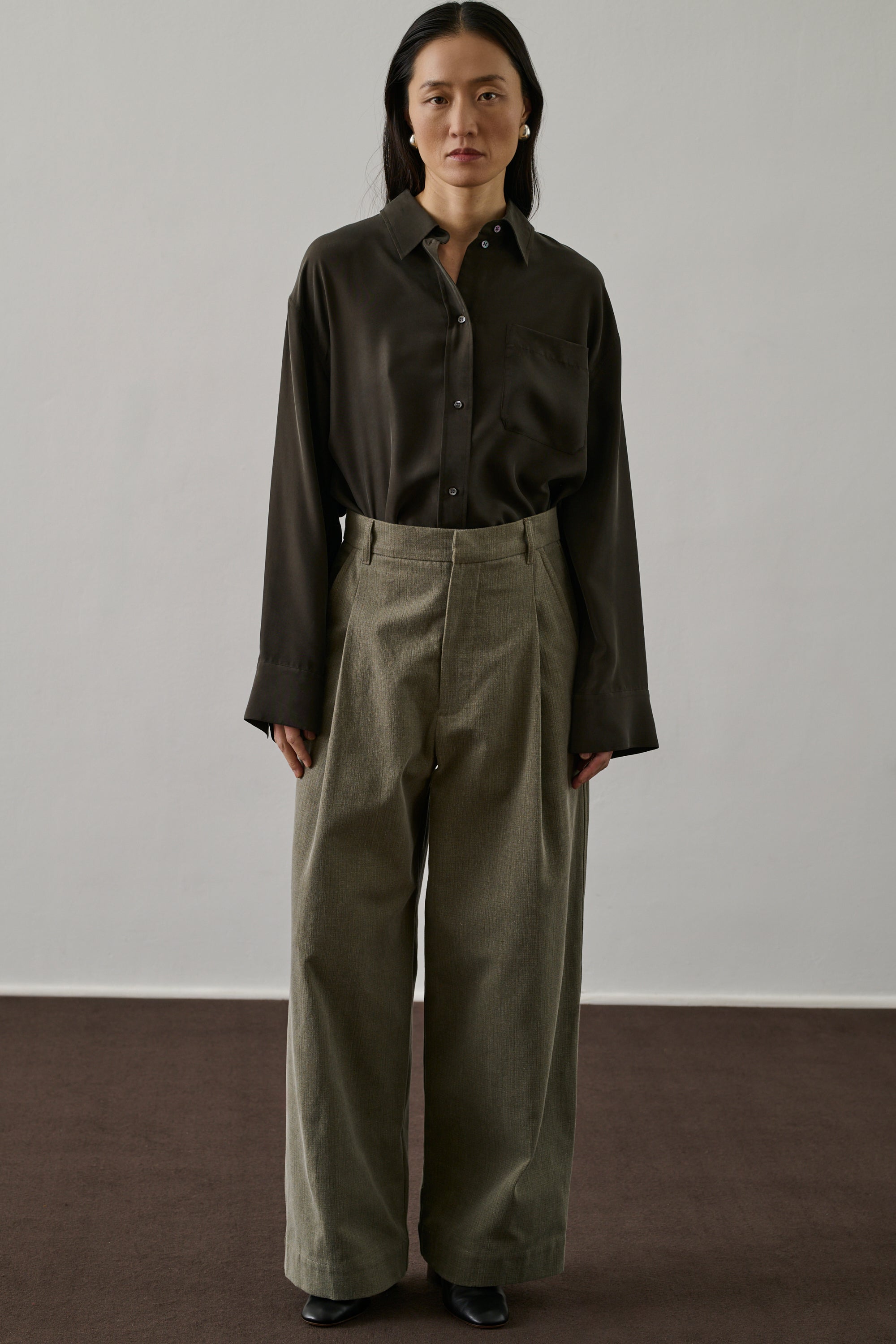 Pantalón Devy - Caqui - Algodón - Mujer