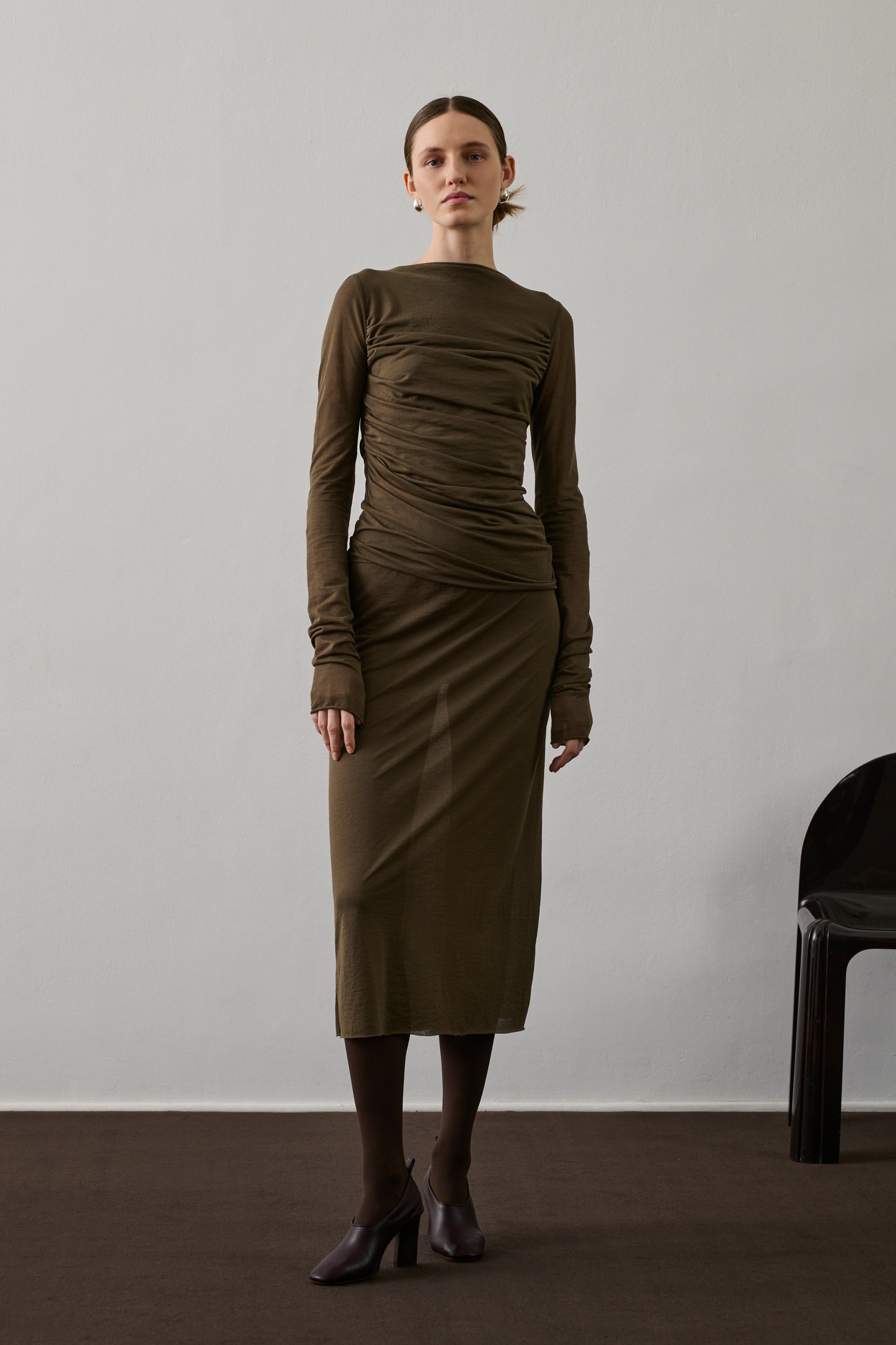 Jupe Bahia - Marron/Kaki - Coton - Femme