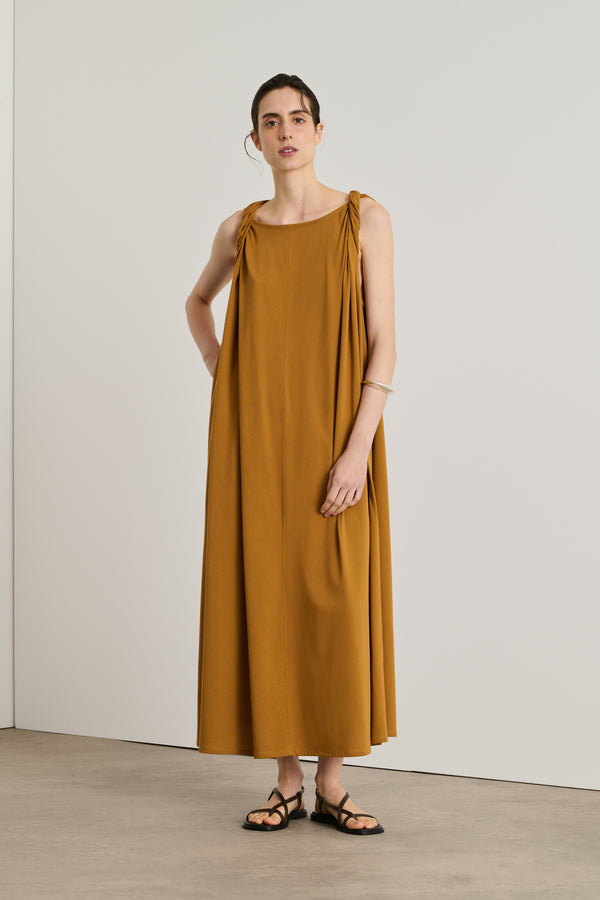 Debby Dress - Caramel - Cotton - Women