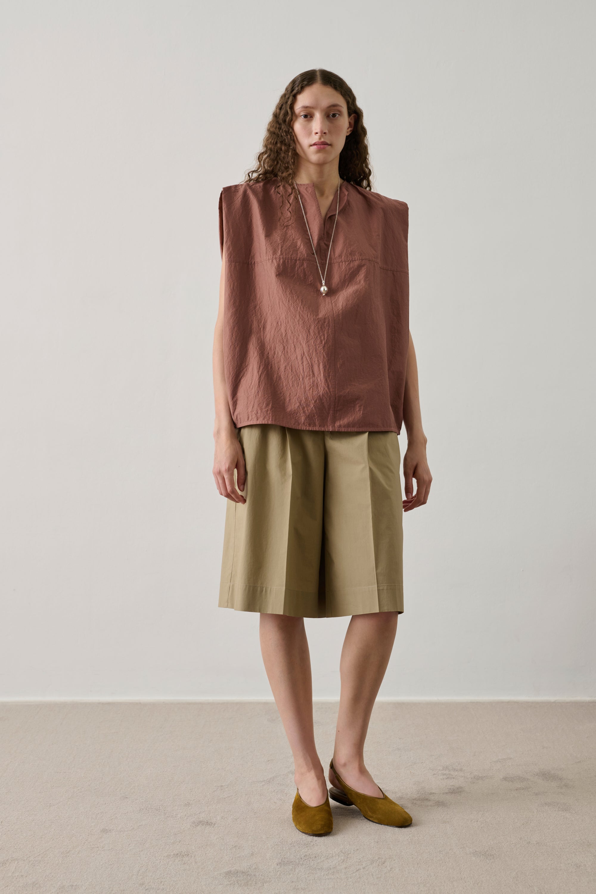 Top Isalys - Rose Brun - Coton - Femme
