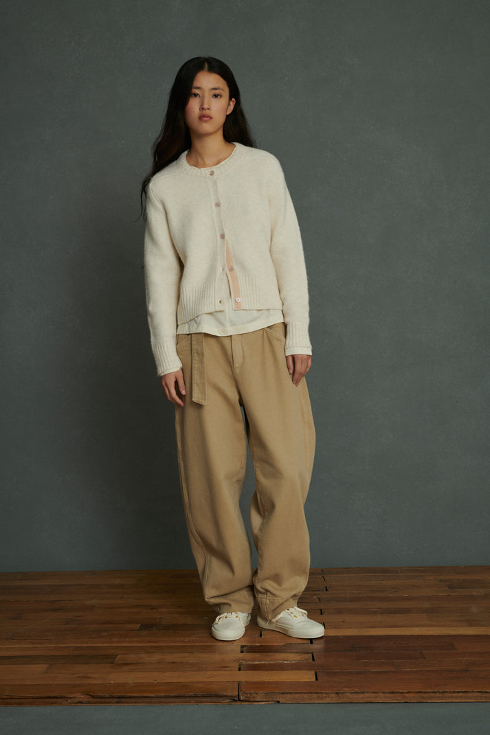 Cardigan Lyne - Ecru - Femme