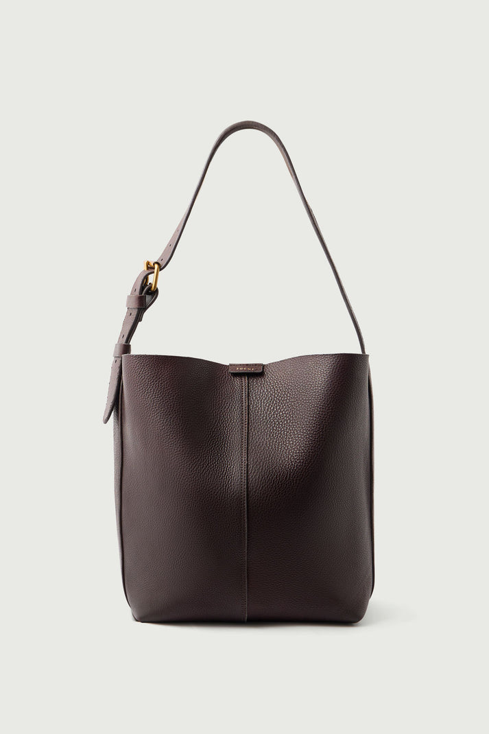 Sac Saudade - Marron Foncé Cuir Seau XXL - Soeur